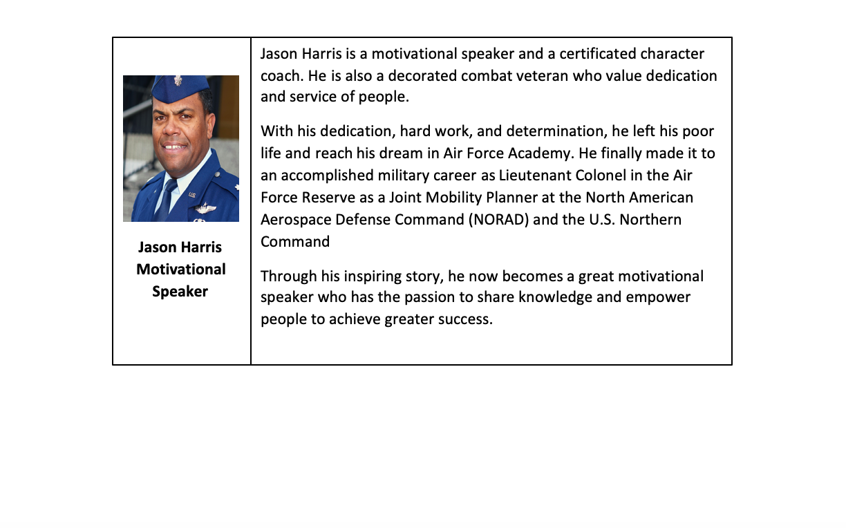 Sample Bio For Speaking Engagement Jaka Attacker